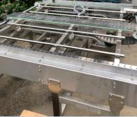 China 304 Stainless Steel Straight Pan Conveying Slat Chain Conveyor - Custom Widths & Lengths Available for sale