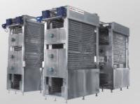 China Stainless Steel Vertical Multi-Step Pan Elevator | Industrial Baking Line Buffer System for sale