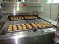 China 220V 500KG/H Automatic Mooncake Production Line with Multi-Zone Tunnel Oven and Packaging for sale