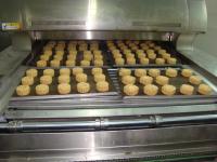 China 220V 500KG/H Automatic Mooncake Production Line with Multi-Zone Tunnel Oven and Packaging for sale