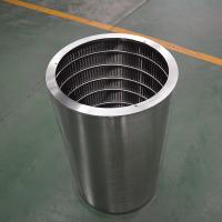 China Beads Mill External Axial Outside To Inside SS304 Stainless Steel Flange  80 Mesh Wedge Wire Basket for sale