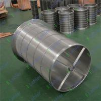 China Beads Mill External Axial Outside To Inside SS304 Stainless Steel Flange  80 Mesh Wedge Wire Basket for sale