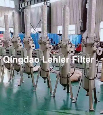 China High Performance Inner Scraper LFN219 Pneumatic Scraping Self Cleaning Stainless Steel 304 Filter  Vessel For Viscous Liquid Filtration for sale