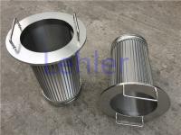 China Lehler Wedge Wire Filter Elements High - Precision Slot Opening Dia 168mm for sale