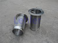 China 1.0*2.0mm Profile Wire Screen , Long Slit Wedge Wire Strainer Non - Clogging for sale