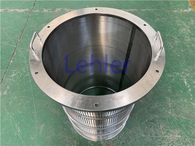 China Spiral Wedge Wire Filter Elements For Solid - Liquid Separation / Plastics Extrusion for sale