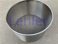 China Lehler Profile Wire Screen , WWS-325 Wedge Wire Flange Rings Connection for sale