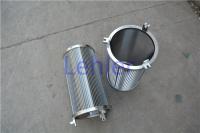 China 80 Micron V-Wire Screen , Circular Basket Filter Strainer Conical Shape for sale