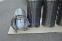 China 80 Micron V-Wire Screen , Circular Basket Filter Strainer Conical Shape for sale