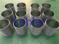 China Stainless Steel Wedge Wire Mesh , Cylinder Welded Wire Screen 1.0 Mm Slot for sale