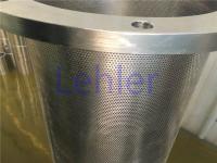 China Drilled Type Pressure Screen Basket With Hard Chrome Coating For Pulp / Paper for sale