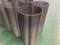 China Lehler Wedge Wire Screen Cylinders , Vertical Wire Screen Circular Support Rod for sale