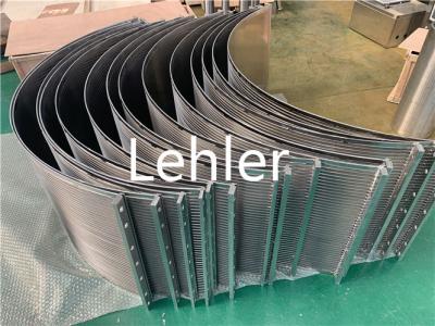China SS316L Run Down Screen Wedge Wire Sieve Filters 0.15mm Slot for sale