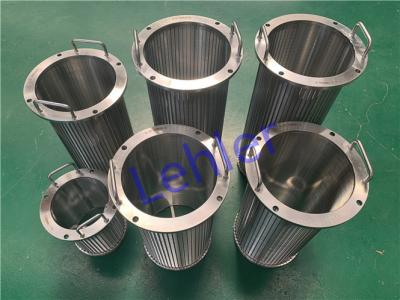 China 20 to 1500 micron Wedge Wire Filter Elements For Automatic Self Cleaning Filters for sale