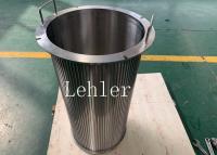 China 50 Micron Cylindrical Wedge Wire Screens Wire Wrapped Drum for sale