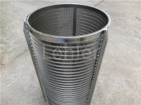 China 600mm SUS316L Slot 0.5mm Screw Press Screen Basket for sale