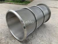 China SS316L Paper Pulp 0.25mm Slot Wedge Wire Basket for sale