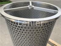 China Stainless Steel Wedge Wire Screen Filter 0.1mm-0.6mm Slot for sale