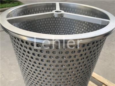 China Stainless Steel Wedge Wire Screen Filter 0.1mm-0.6mm Slot for sale