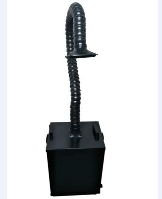 China Black Color Smoke Benchtop Fume Extractor With 450m3 / H Systemic Flow for sale