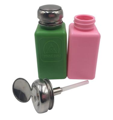 China Customized Color Esd Products IPA Dispenser Bottle HDPE Material 6oz Capacity for sale