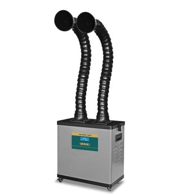 China 200W Laser Fume Extractor , Double Arms Portable Solder Fume Extractor for sale