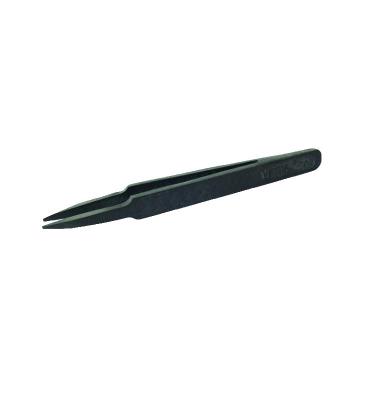 China Black Anti Static Plastic Tweezers , Conductive Esd Safe Tweezers 115mm Length for sale