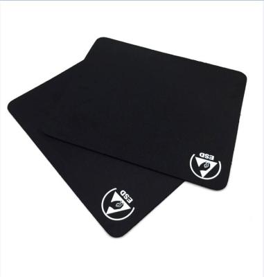 China Black Esd Products Mouse Pad Anti Static Fabric Material 220 * 180mm for sale