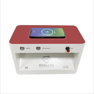 China TBK 705A Mobile Phone Wireless Charging Dust Removal Workbench Dust Extraction Dedusting for Iphone  Function for sale