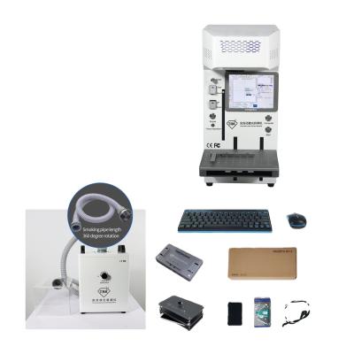 China TBK 958A Full Set Auto Focus Laser Cutting Engraving Printer, TBK958A Laser Back Glass Cover Removal Machine for Iphone for sale