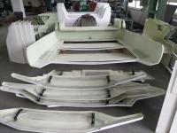 China Bus Side Body Panel FRP Bumper for cars  Custom SMC Composite Bus Front Rear Body Shell for sale