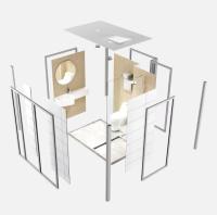 China All-In-One SMC Integrated Prefabricated Complete SMC Integrated Prefabricated Bathroom Unit for sale