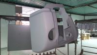 China GRP Bus Rear Fascia Rear Surround | Fiberglass Rear Body Parts for European Bus & School Bus for sale