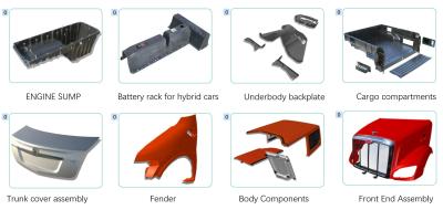 China SMC Molding FRP Truck Body Great Wear Resistance ISO/TS-16949 Approved for sale