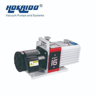 China Metallurgy Dual Stage Rotary Vane Vacuum Pump Pumping Speed 14.4m3/H Inlet Diameter Kf25 for sale