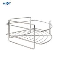 China Nano WGO Pad Strongly Mounted Hanging Corner Shower Shelf Damage Free for sale