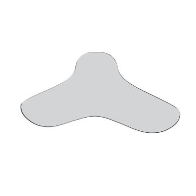 China Adhesive Soft Glued Mounted Gel Nose Pad Removed Without Residue For CPAP Mask for sale