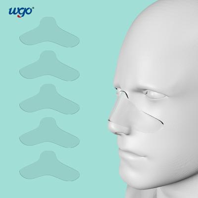 China No Residue Reusable Clear Nano Gel Nose Pads For Oxygen CPAP Masks for sale