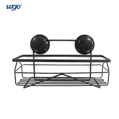 China Black Oxidized Bathroom Caddy Holder Suction Cup Fixed Stainless Steel SS201 for sale
