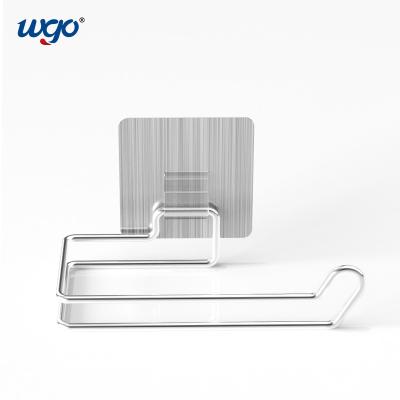 China 140mm Bathroom Paper Roll Holder ISO 9001 Strongly Stick Wall Mounted for sale