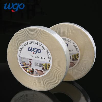 China Strong Sticky Reusable Adhesive Tape , Non Marking Double Sided Tape Reusable for sale