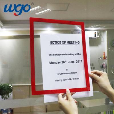 China Restick 1000times No Magnet Without Residue Adhesive Sign Display Holder For Wall for sale