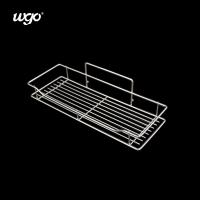 China Washable Bathroom Shower Storage Caddy Stainless Steel WGO Adhesive Clear Set for sale