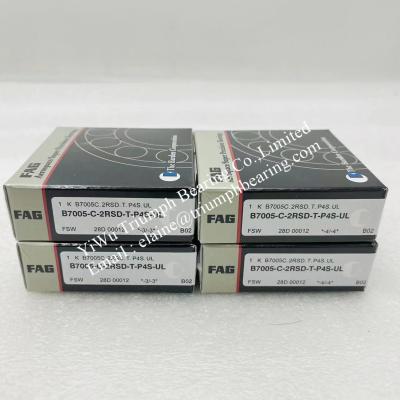 China FAG  Spindle bearings , Angular Contact Ball Bearing Single Row   B7005-C-2RSD-T-P4S-UL for sale