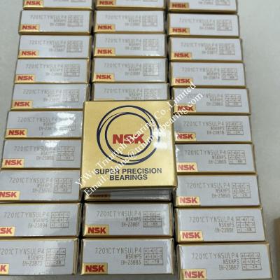 China NSK  High Precision Angular contact ball bearing 7201CTYNSULP5 , 7201CTYNSULP4 for sale