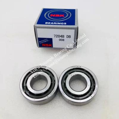 China NSK Angular Contact Ball Bearing 7204B DB , 7204BDB for sale