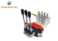 China Electric 11gpm Hydraulic Directional Valve 12v Sae Ports 3 Spools Manual Control for sale