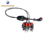 China 2 Spool 250 Bar Monoblock Control Valve Cable Joystick With Button for sale