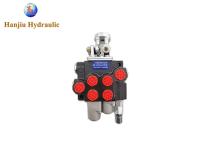 China BSP ports Joystick Monoblock Directional Control Valve 2P40  2 Spools Manual Control for sale