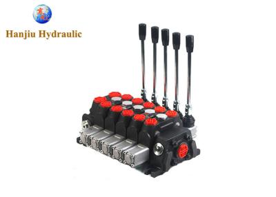 China Hydraulic Directional Control Valve Dcv100 Manual High Pressure Valves 315 Bar 5 Spools For Cranes for sale